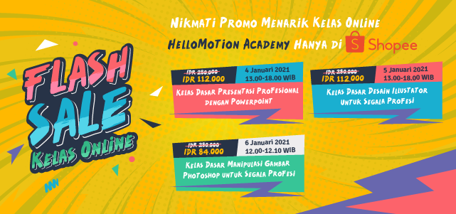 HelloMotion Academy – Kursus Desain Grafis, Animasi, Motion & Editing