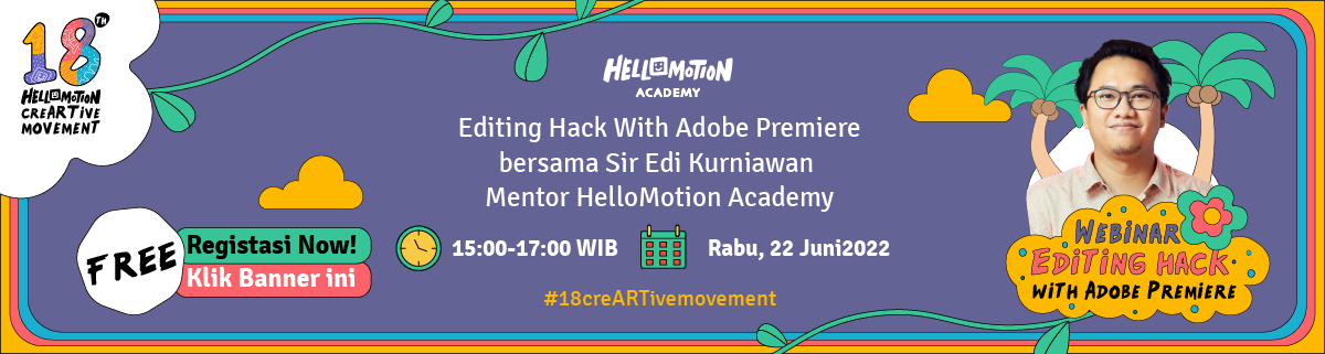 HelloMotion Academy – Kursus Desain Grafis, Animasi, Motion & Editing